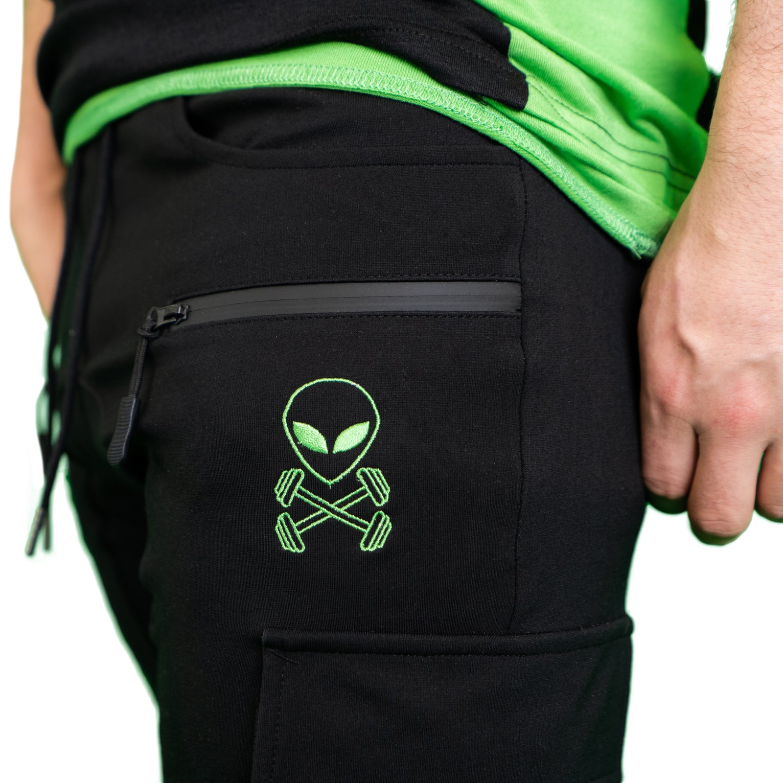 Alien Black Training Joggers | Lightweight Breathable Joggers